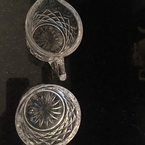 Spode | Dining | Spode Creamer Sugar Hand Cut Faceted Crystal | Poshmark